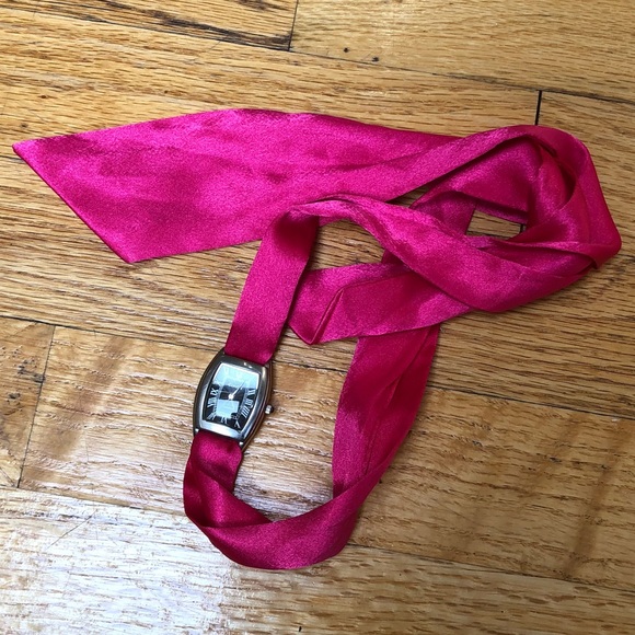 Accessories | Pink Vintage Ribbon Watch | Poshmark